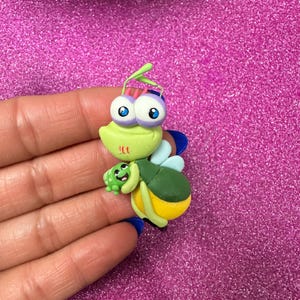 Ray, Firefly, Crocodile , Frog Princess, Bow Clay Center, Clay Charm ...