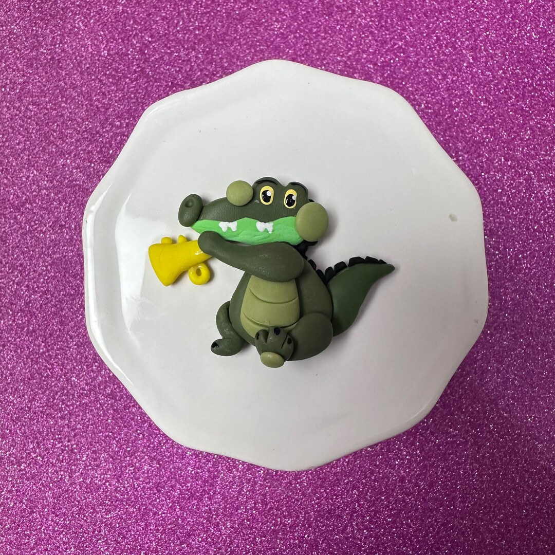 Louis, Crocodile , Frog Princess,bow Clay Center, Clay Charm, Clay Bow ...