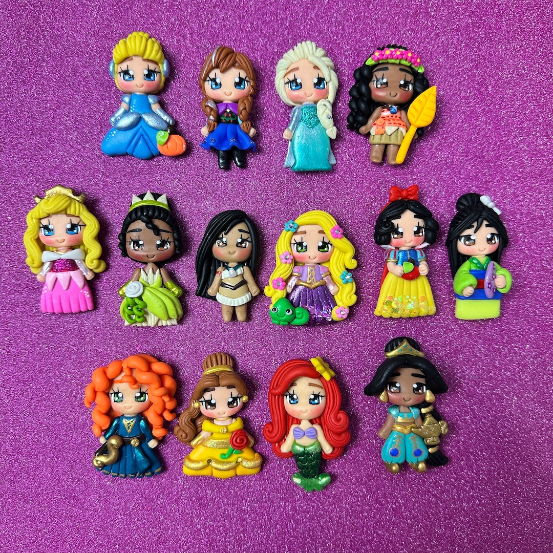 Princess Clay, Choose One, Bow Clay Center, Clay Charm, Clay Bow Center ...