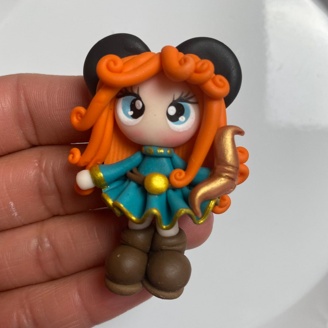 Merida, Bow Clay Center, Clay Charm, Clay Bow Center, Polymer Clay ...
