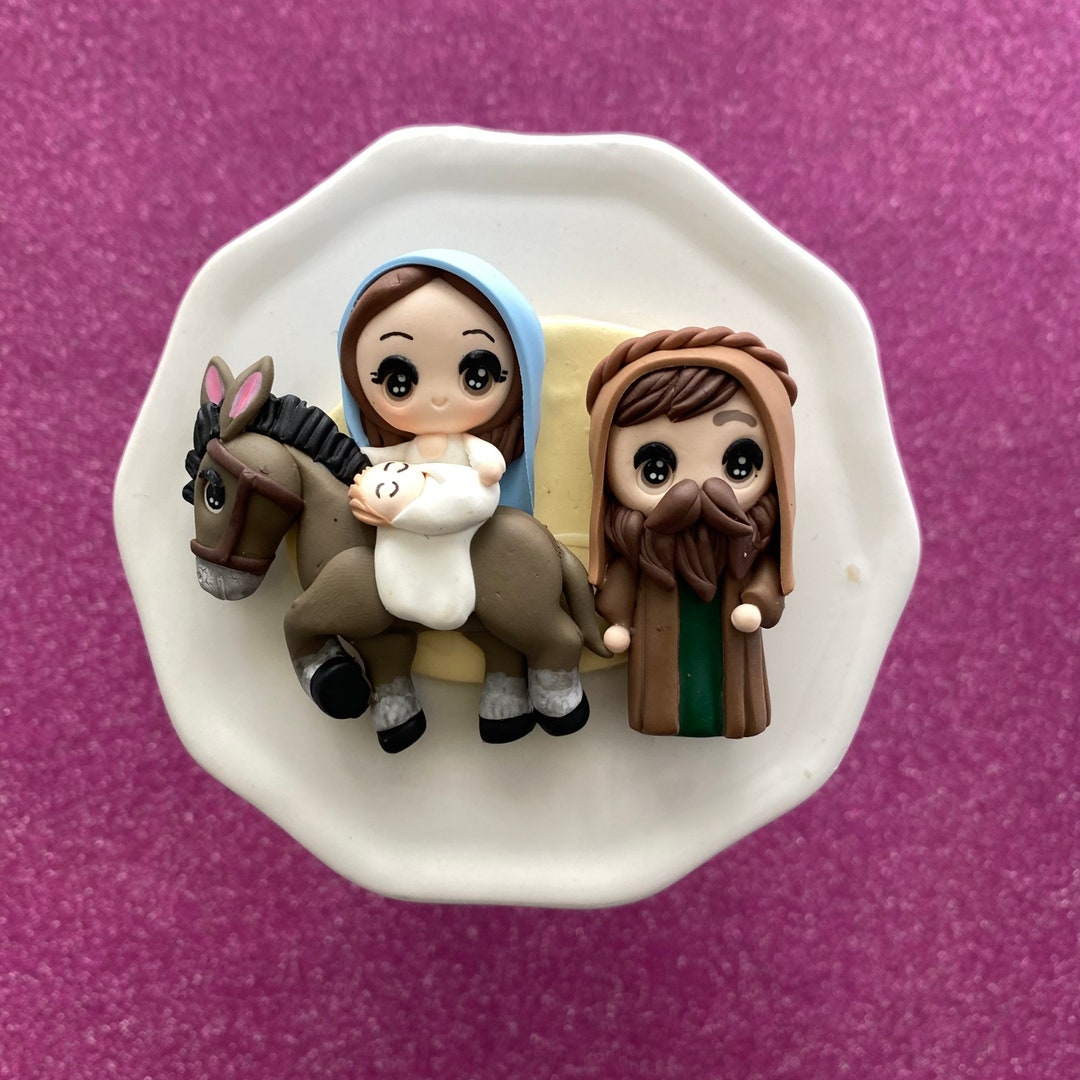 LARGE, Christmas, Baby Jesus, Christian, Nativity, Bow Clay Center ...