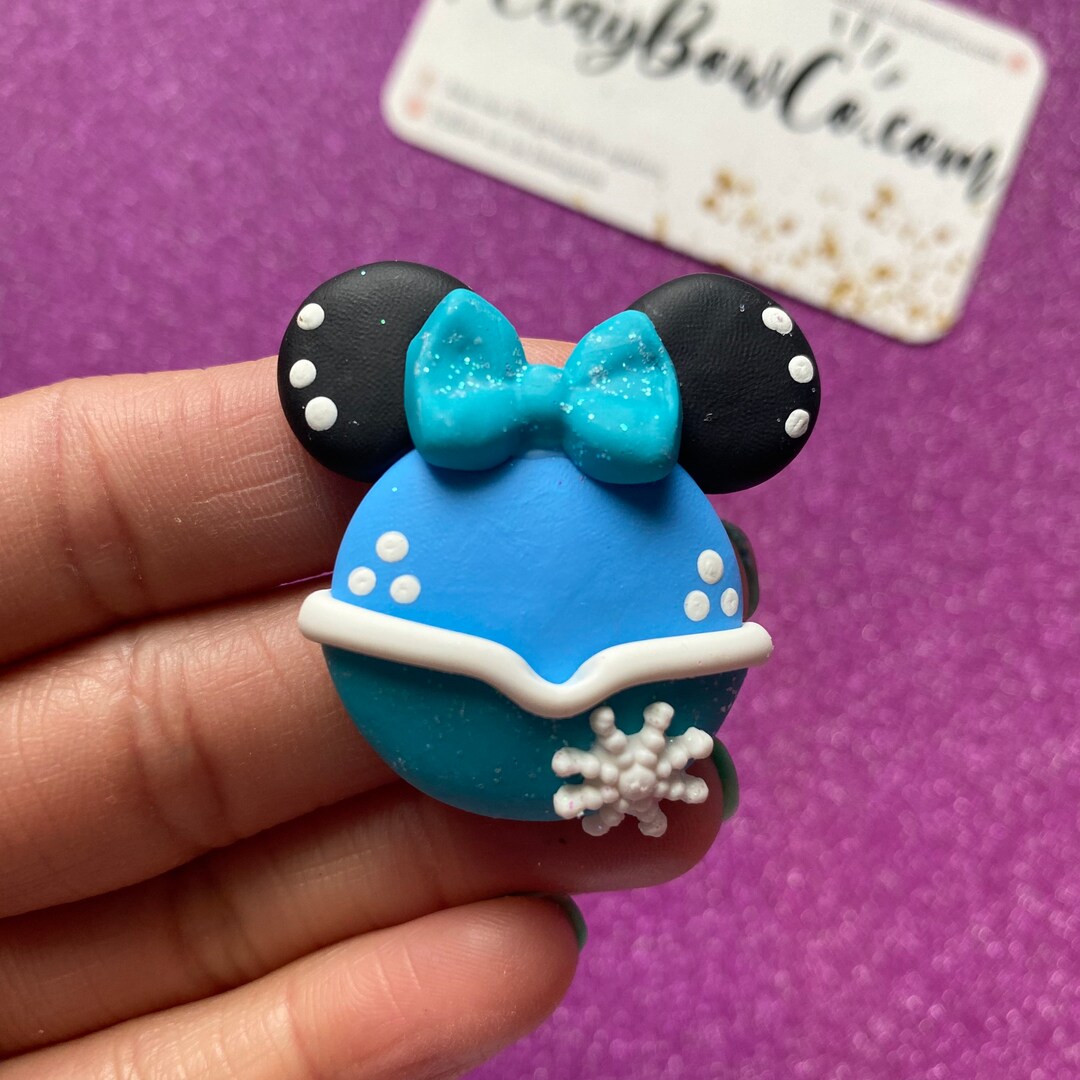 Elsa, Frozen, Bow Clay Center, Clay Charm, Clay Bow Center, Princess ...