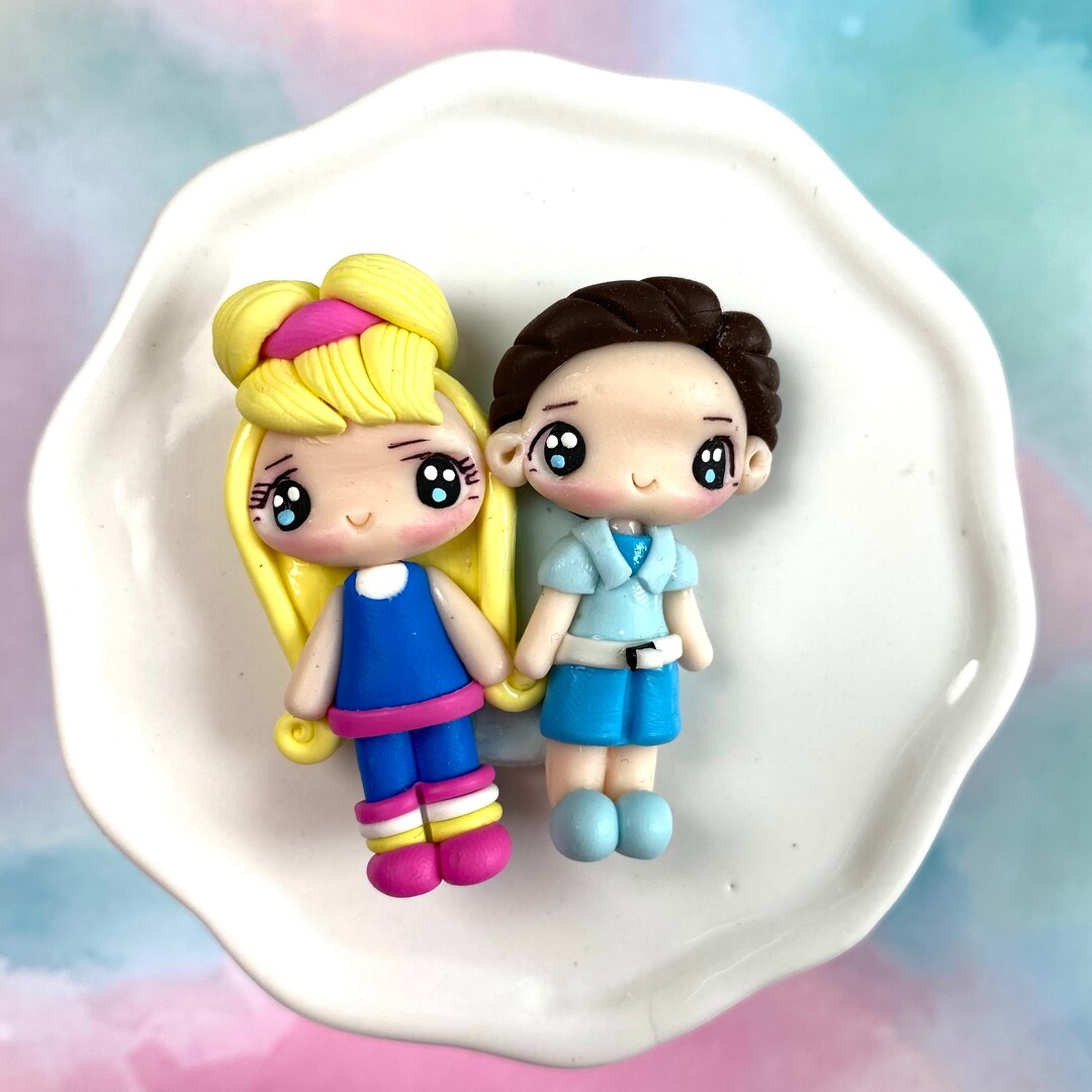 Handmade, Dream House Couple, Doll, Bow Clay Center, Clay Charm, Clay ...