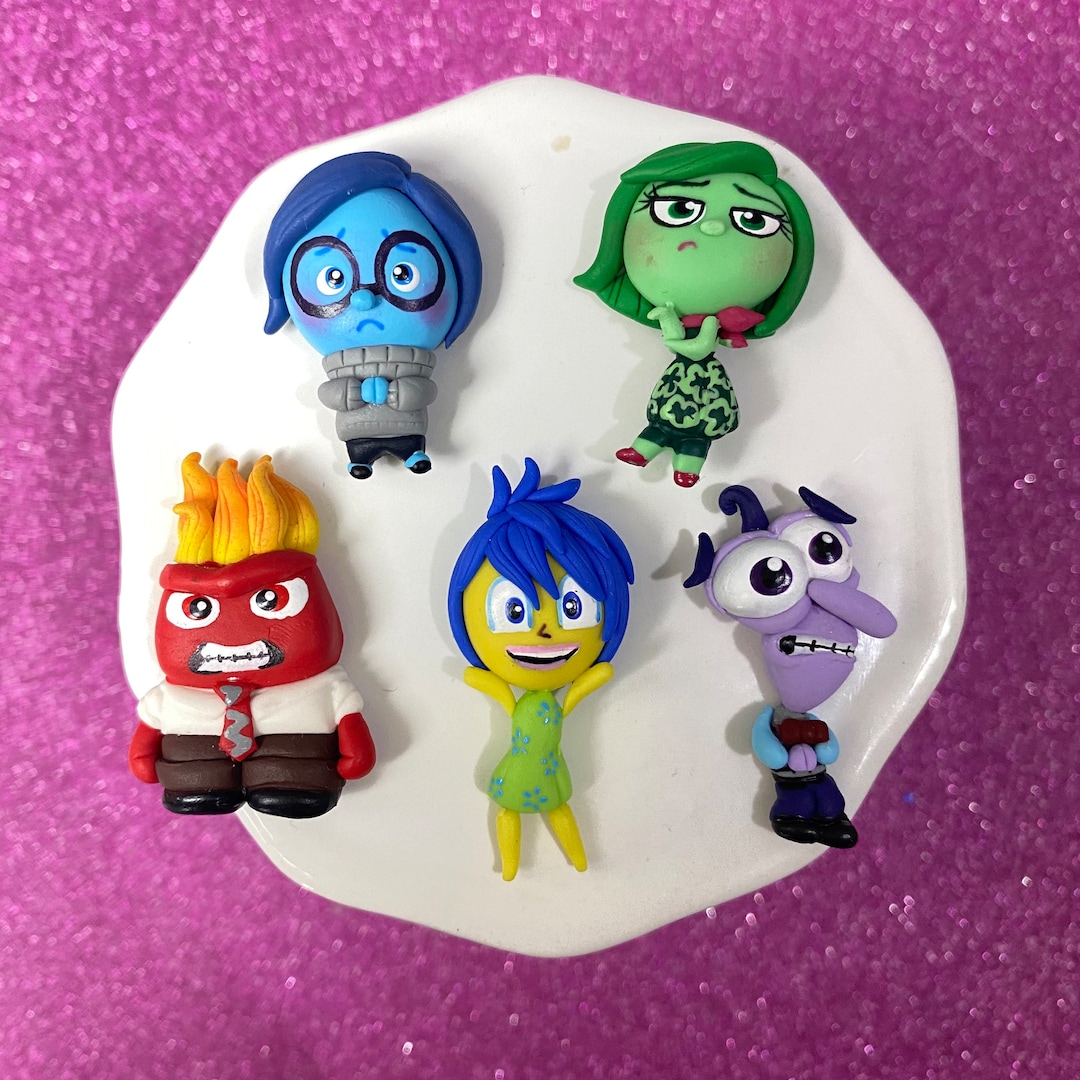 Inside Emotions Movie, Joy, Sadness, Anger, Bow Clay Center, Clay Charm ...