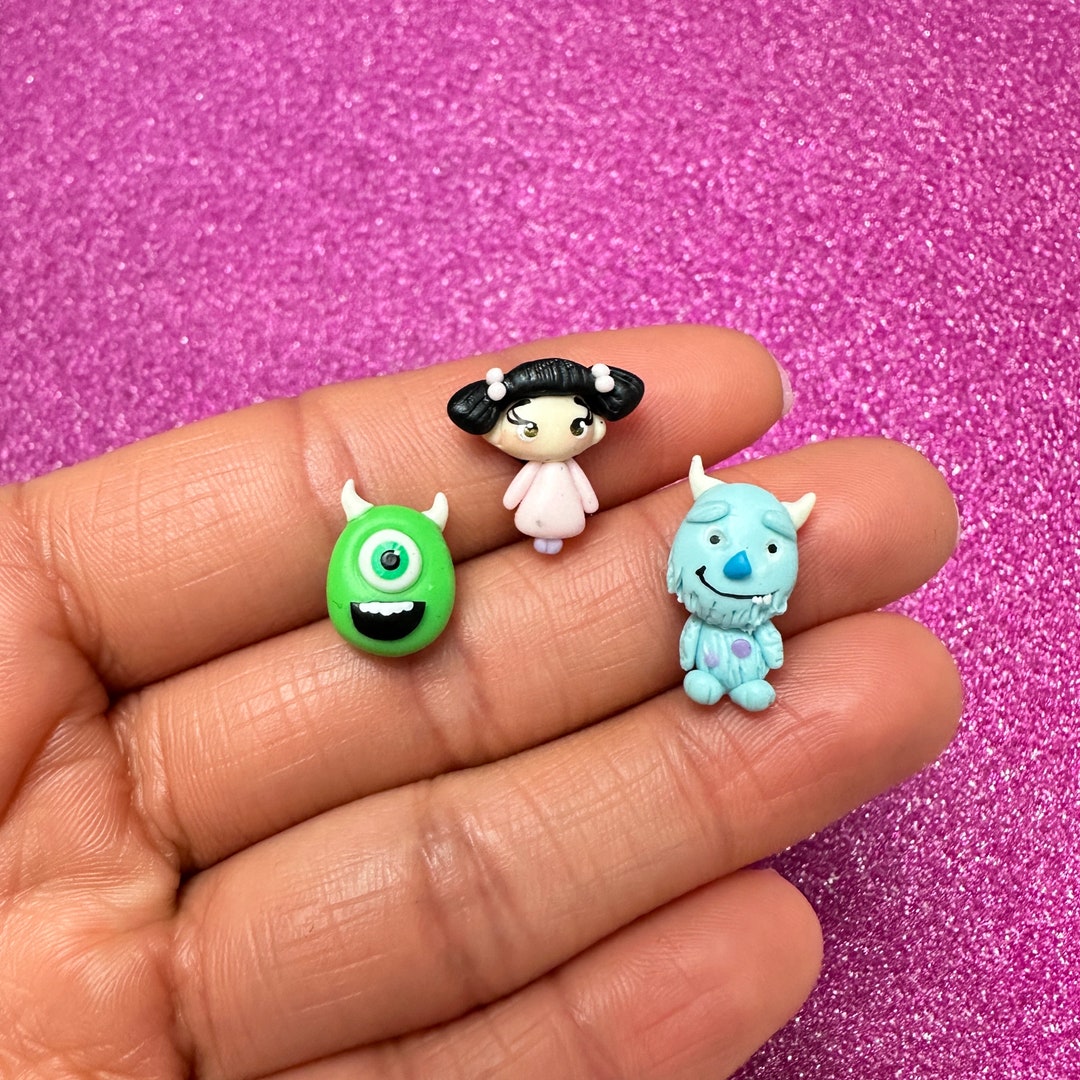 TINY, Monsters, Sully, Mike, Boo, Princess, Bow Clay Center, Clay Charm ...