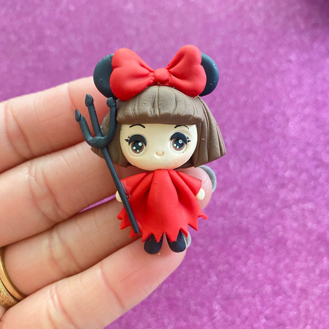 Halloween, Devil Girl, Mouse Ears, Halloween, Bow Clay Center, Clay ...