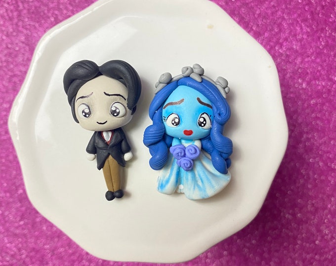 Corpse Bride, Bow Clay Center, Clay Charm, Clay Bow Center, Polymer ...