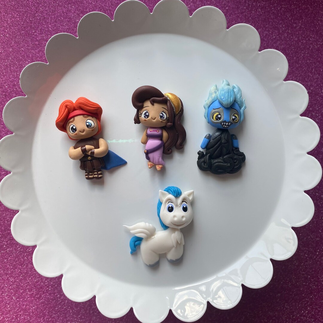 CHOOSE ONE, Hercules Friends, Bow Clay Center, Clay Charm, Clay Bow ...