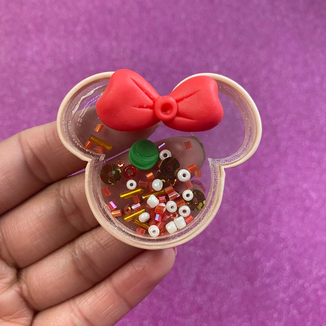 Princess Shaker, MOANA, Mouse Head, Bow Clay Center, Clay Charm, Clay ...