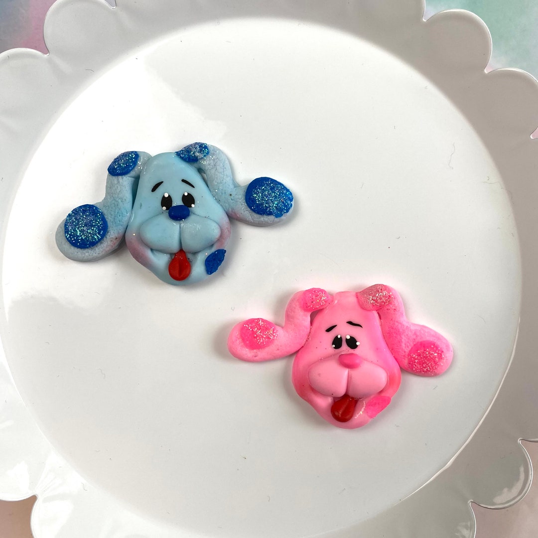 Blue Dog Clues, CHOOSE ONE, Bow Clay Center, Clay Charm, Clay Bow ...