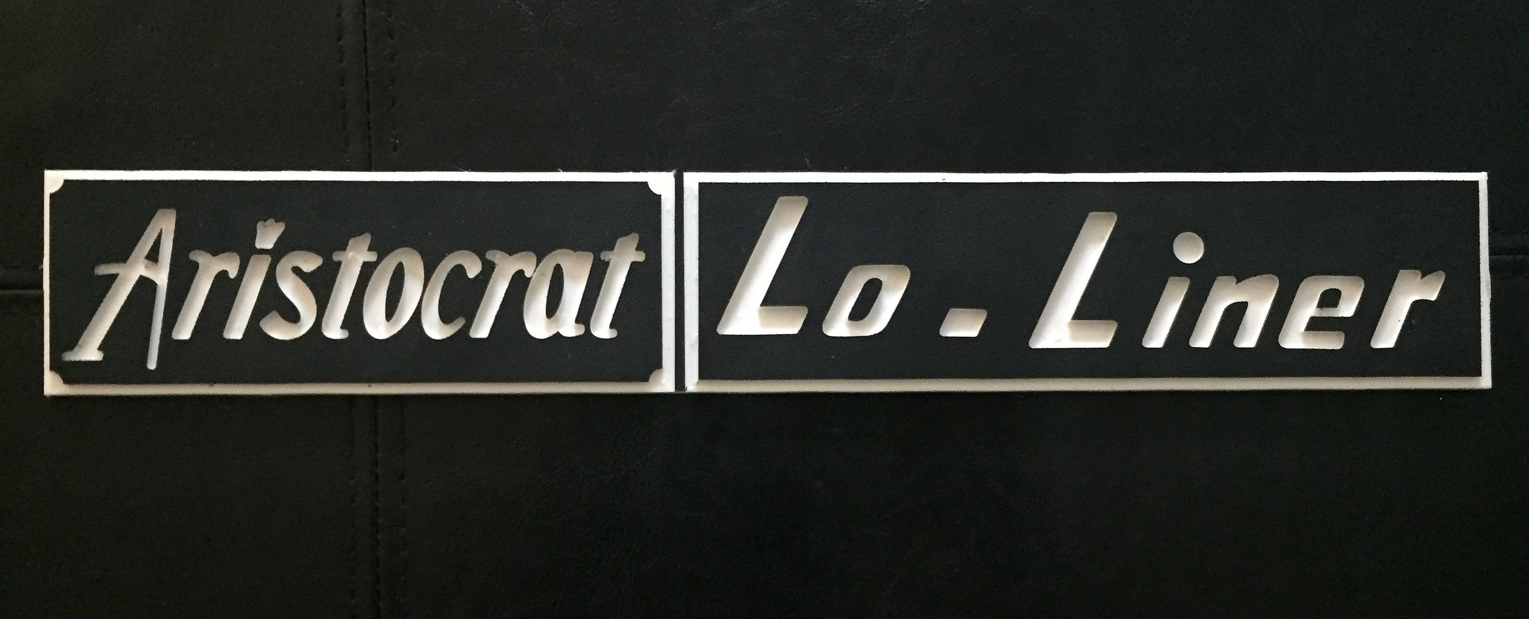 Vintage Aristocrat Trailer Lo-liner Emblem (professionally Replicated ...