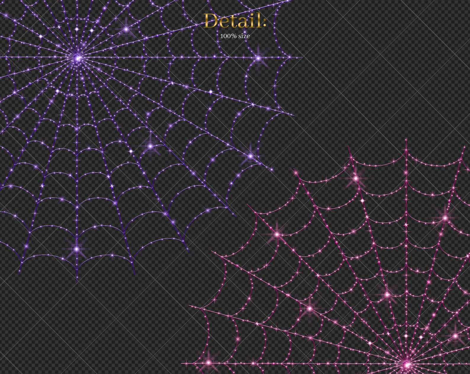 13 Sparkle Spiderweb Clipart Colorful Spider Web Graphics | Etsy