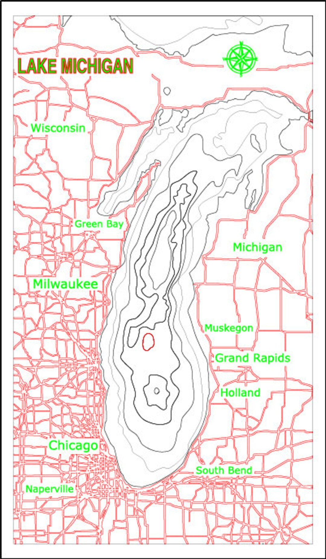 Lake Michigan Laser Glow Forge Cut Files, Instant Download, PDF, SVG - Etsy