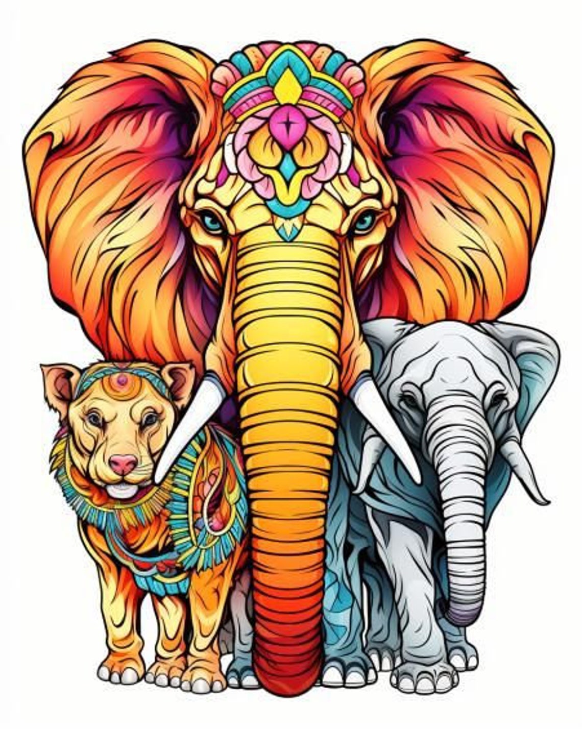 25 Wild Safari Animals Coloring Pages Printable, Safari Coloring Pages ...