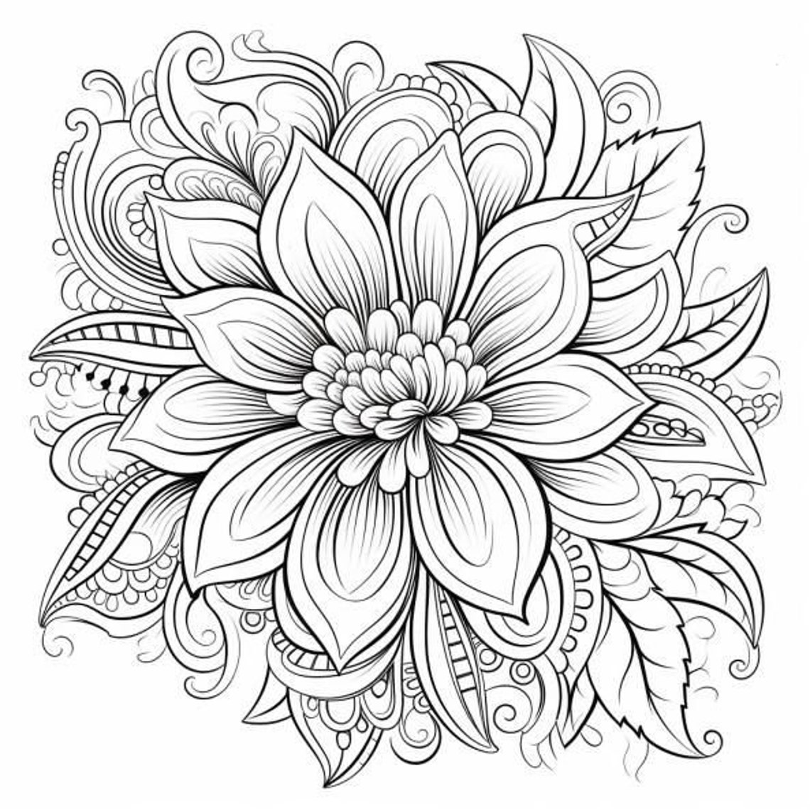 25 Mandala Adult Coloring Book Printable Instant Download, Meditation ...