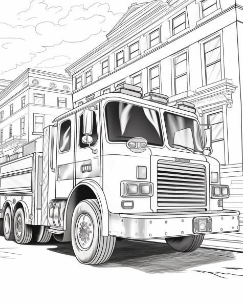 28 Vehicle Coloring Pages for Kids | Printable Transportation Coloring ...