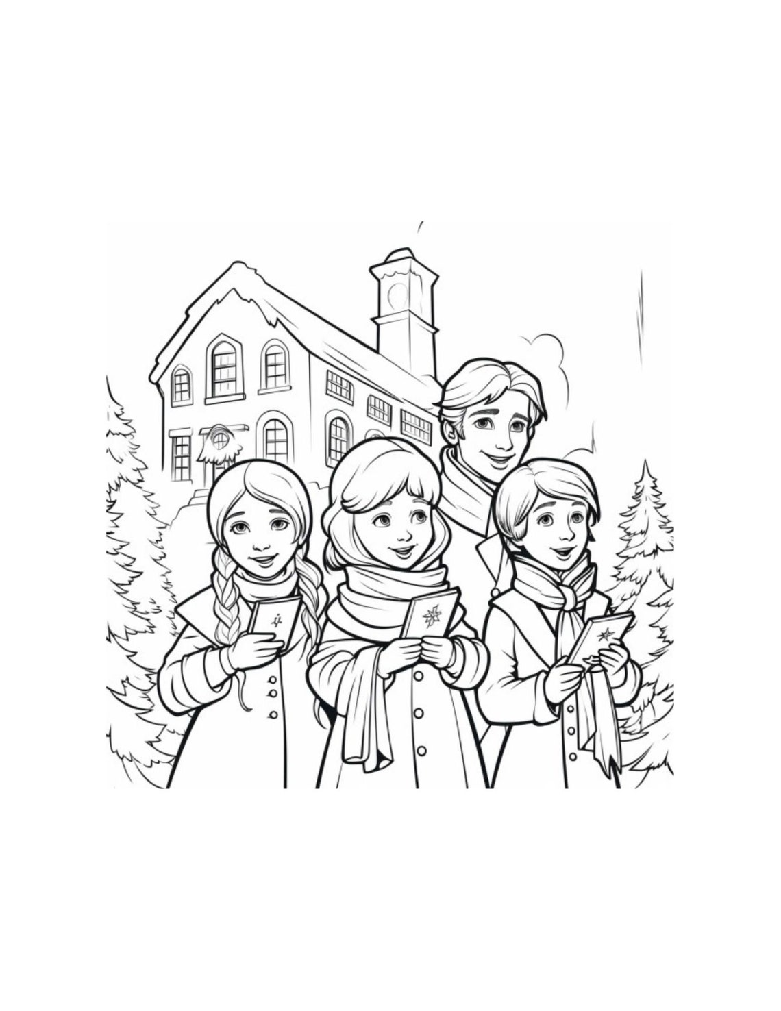 10 Christmas Coloring Pages, Christmas Printable, Christmas Games ...
