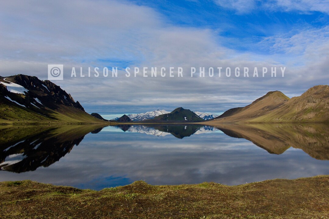 Iceland Reflections, Landscape Photography, Lake and Mountains, Reflections in a Lake - Etsy