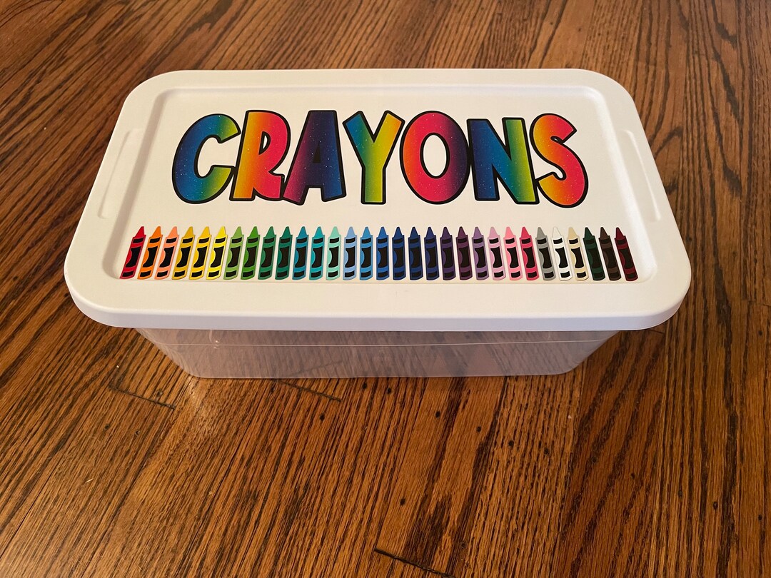 Crayon Storage Container - Etsy