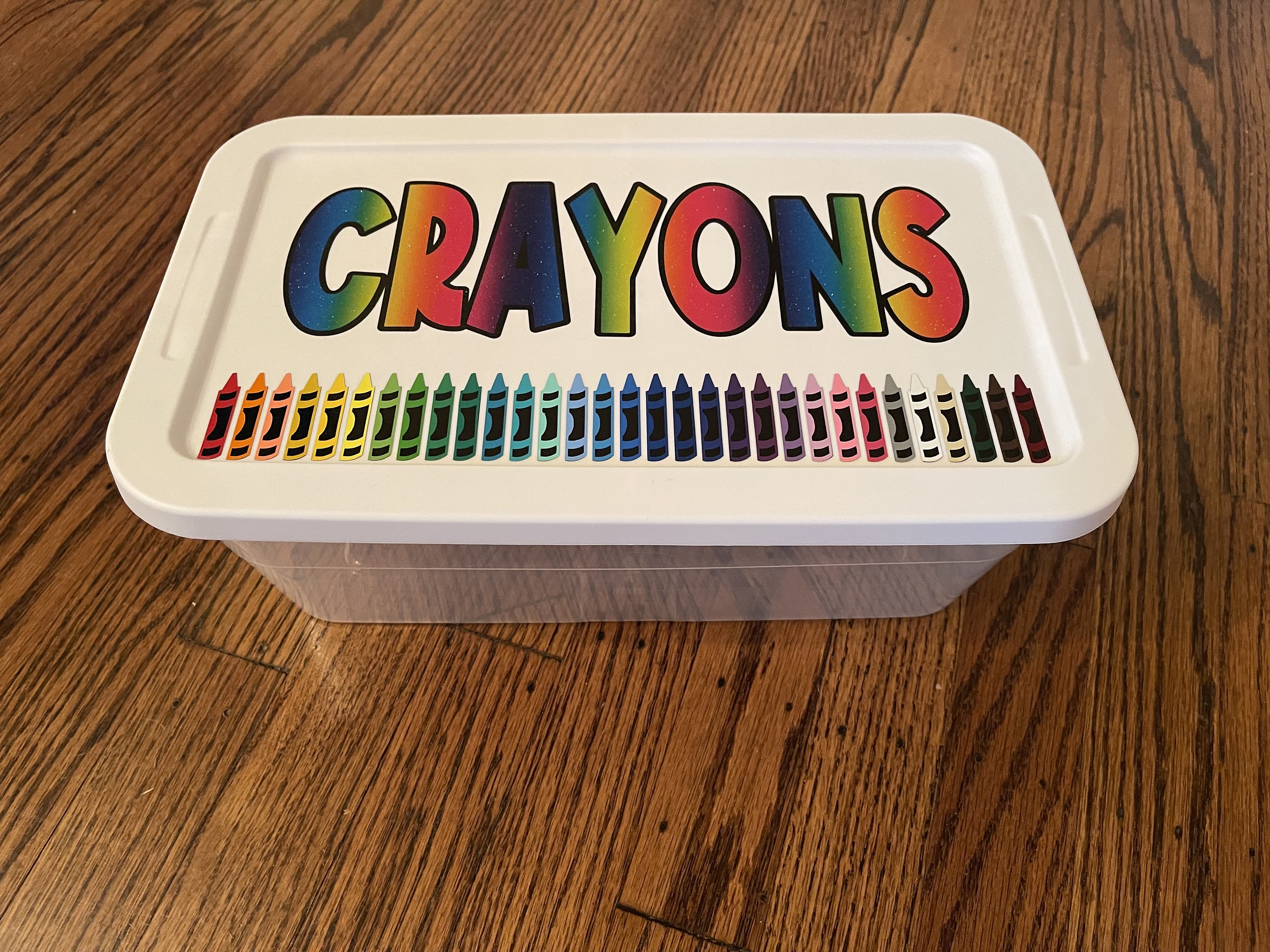 Crayon Storage Container - Etsy