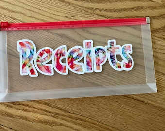 Business Receipt Organizer Bag Receipt Holder for Entrepreneurs ...