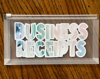 Business Receipt Organizer Bag Receipt Holder for Entrepreneurs ...