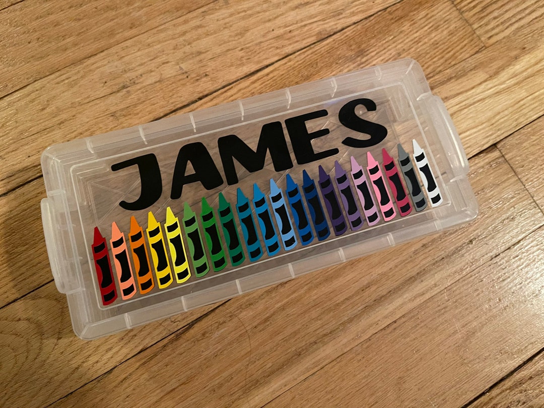 Personalized Crayon Case/crayon Box - Etsy