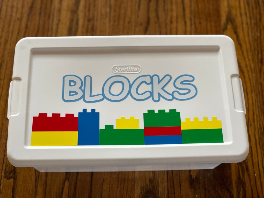 Blocks Storage Container - Etsy