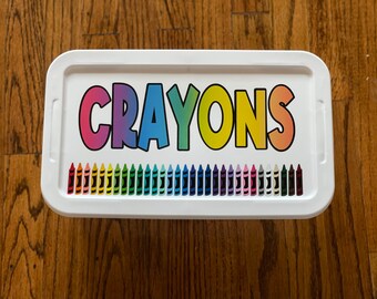 Crayon Storage - Etsy