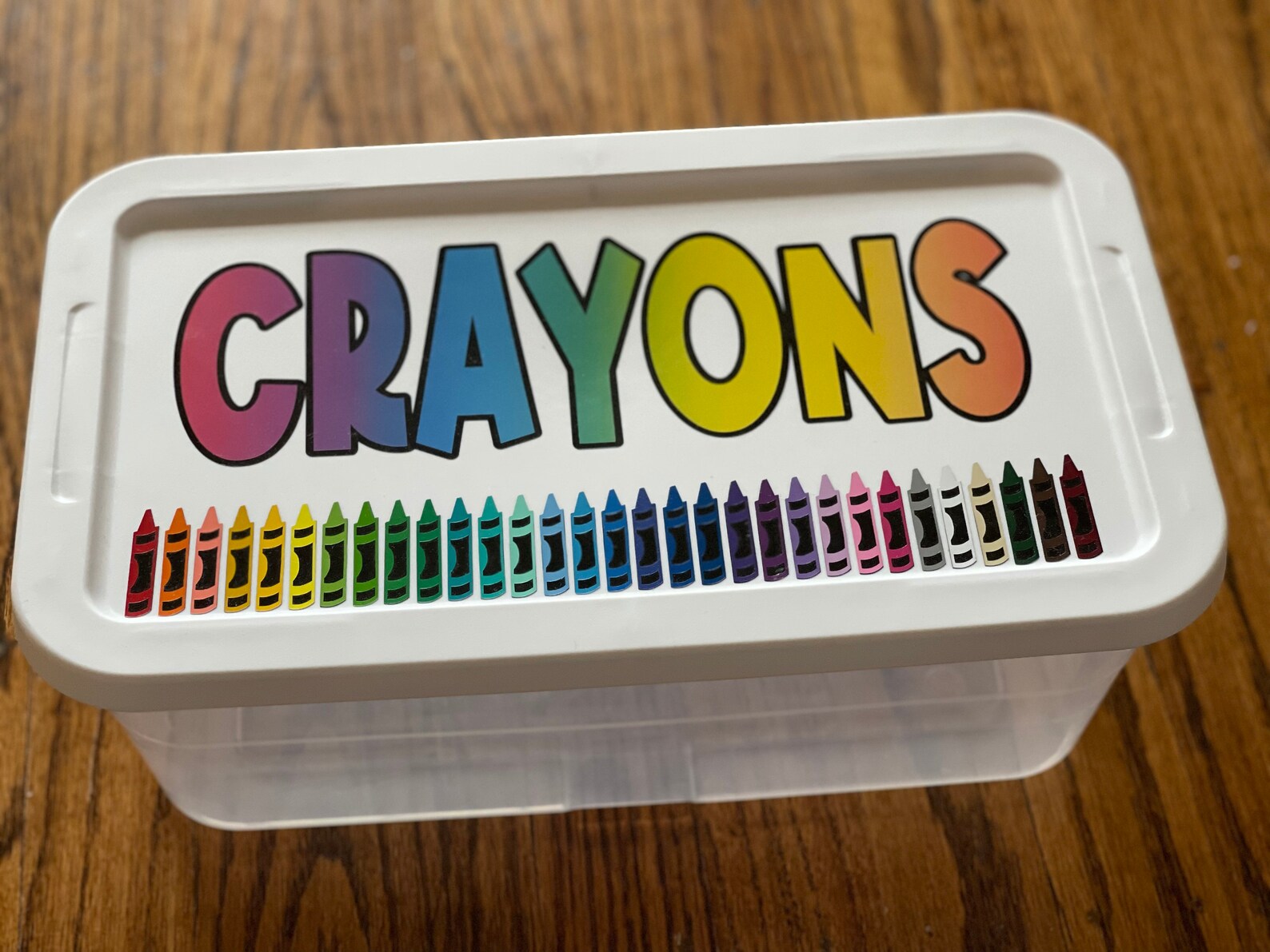 Crayon Storage Container - Etsy