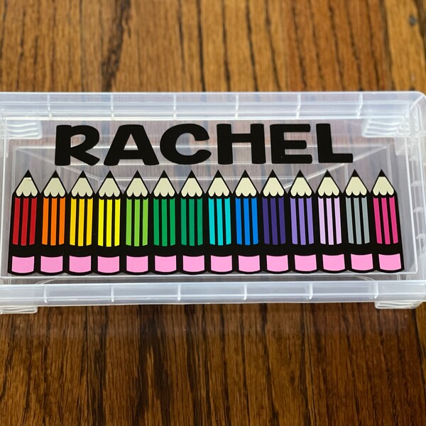 Colored Pencil Case - Etsy