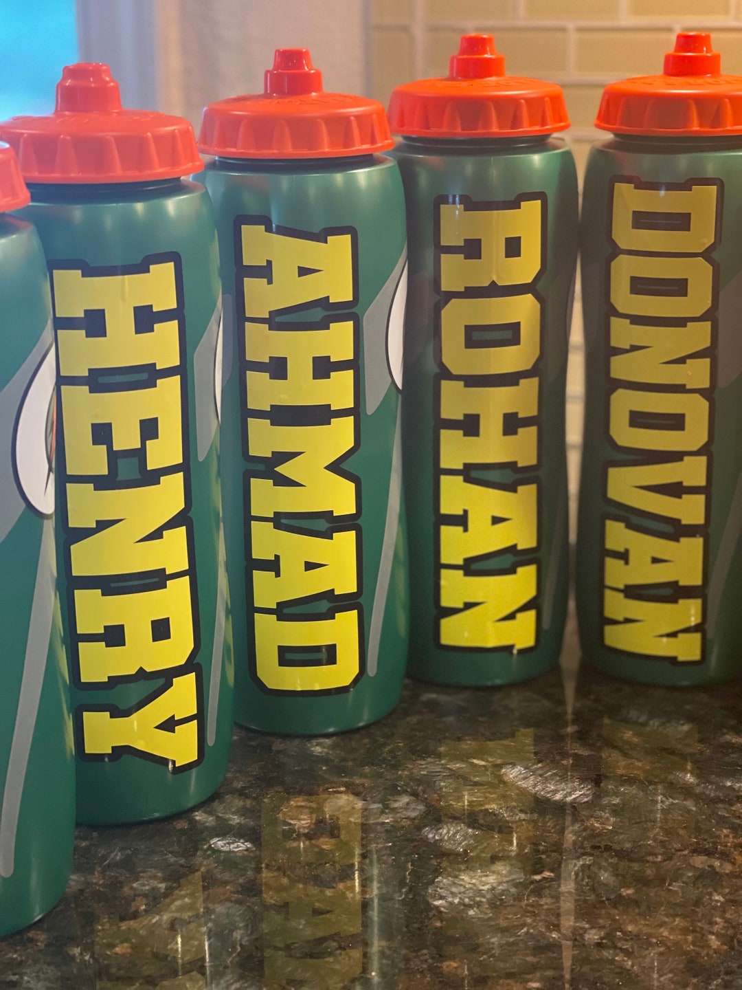 Personalized Sports Water Bottles/squeeze Bottles/ Customized Water ...
