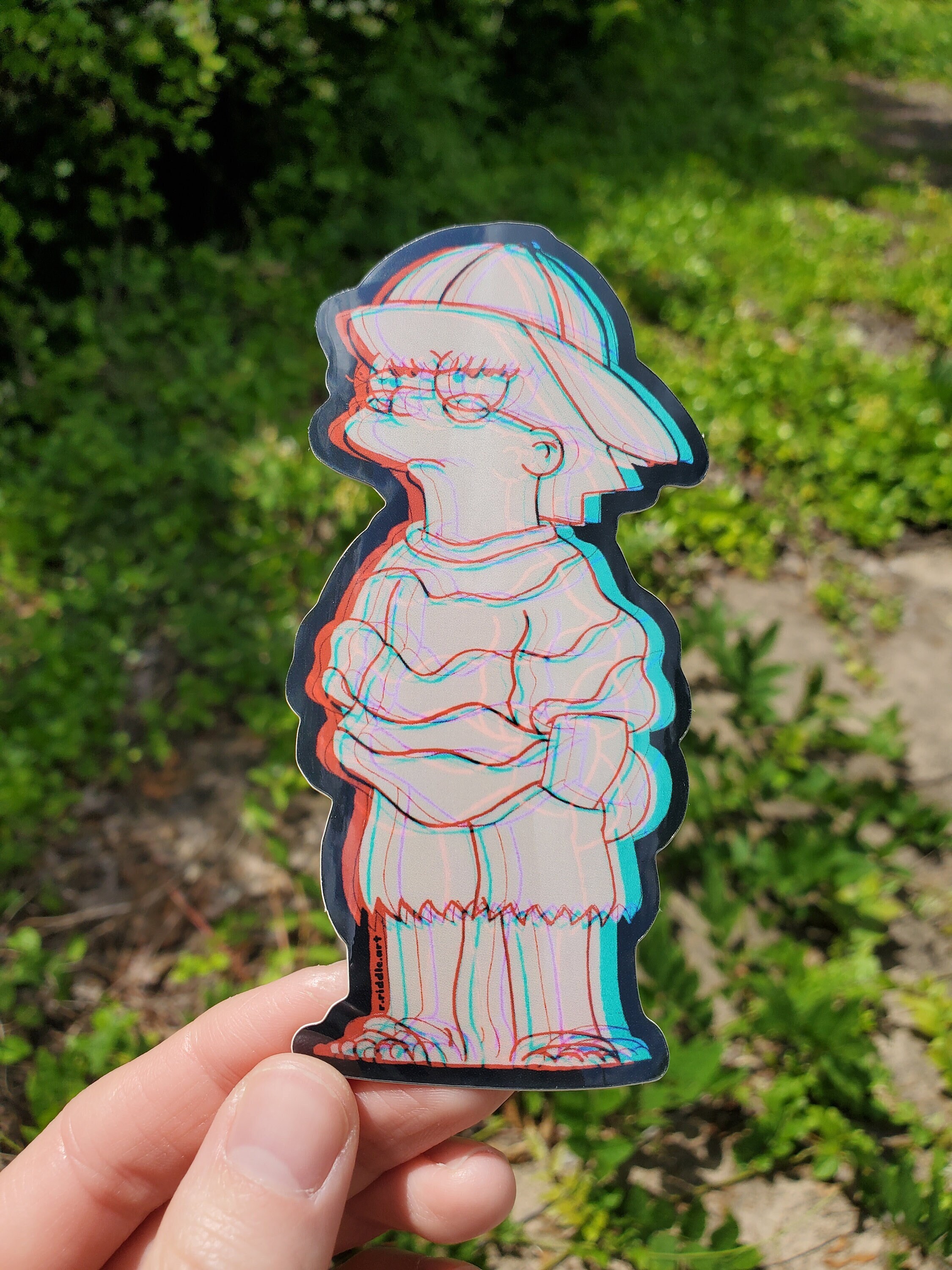 Decal/ Vinyl Sticker/ Lisa Simpson/ Sticker Art - Etsy