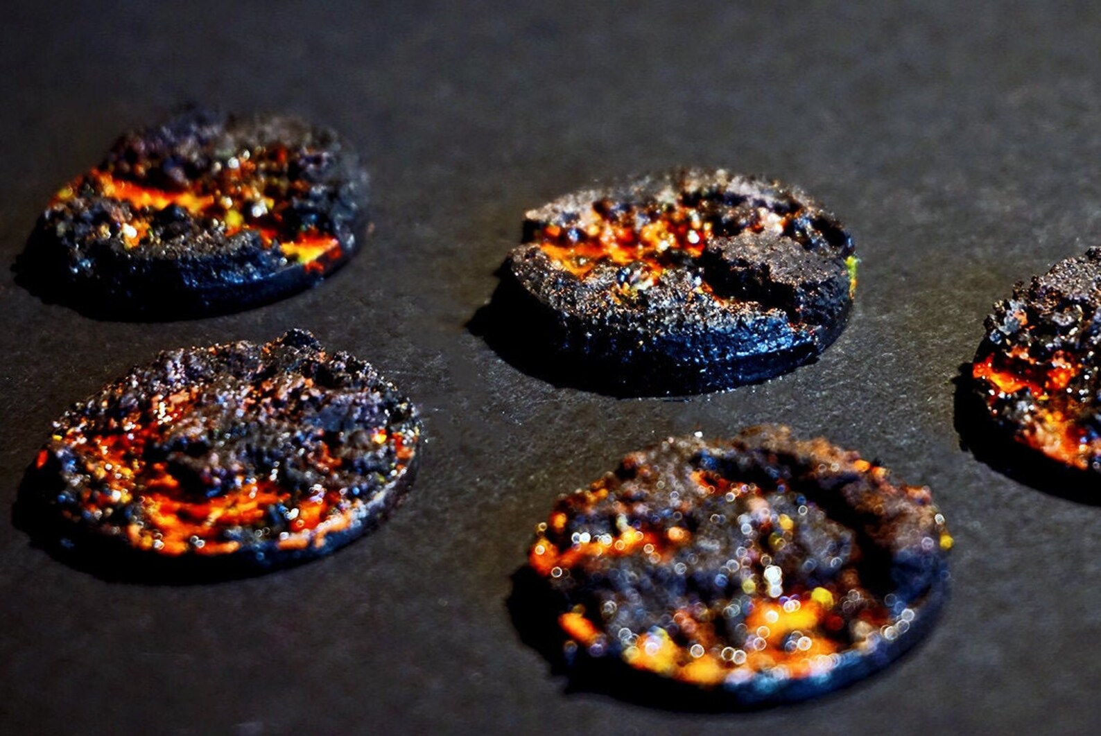 LAVA FLOW Custom Miniature Bases | Etsy
