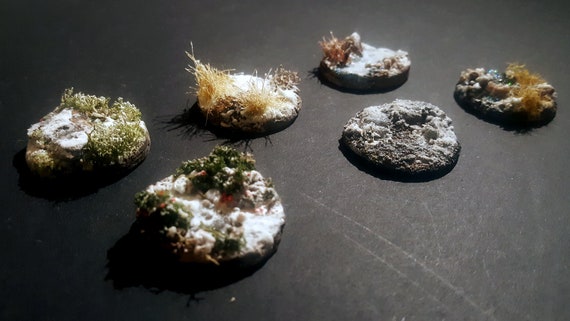 WINTER SNOW ICE Custom Miniature Bases | Etsy