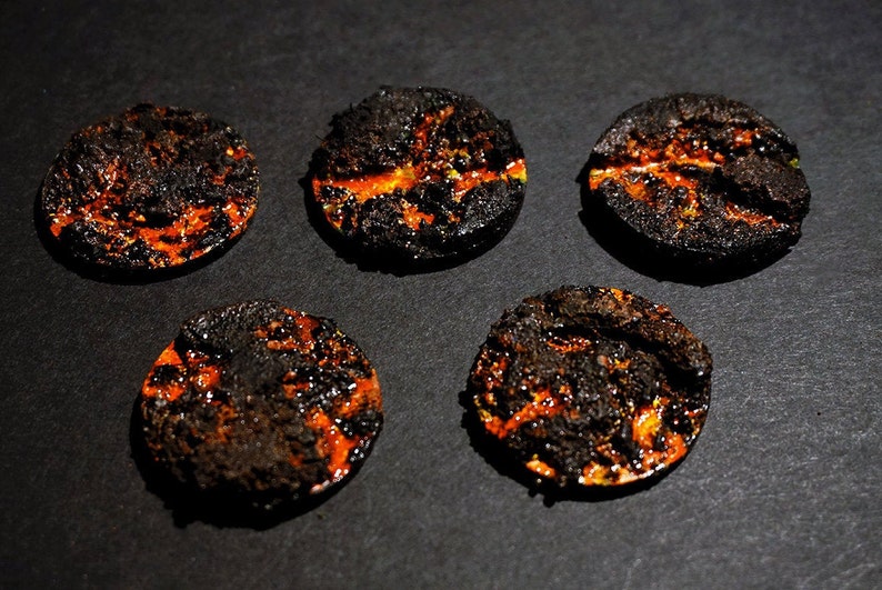 LAVA FLOW Custom Miniature Bases | Etsy