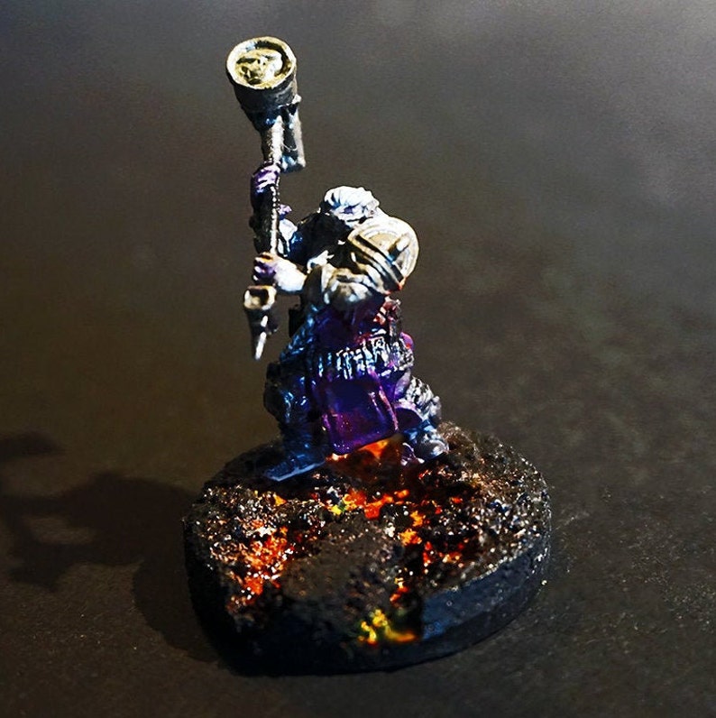 LAVA FLOW Custom Miniature Bases | Etsy