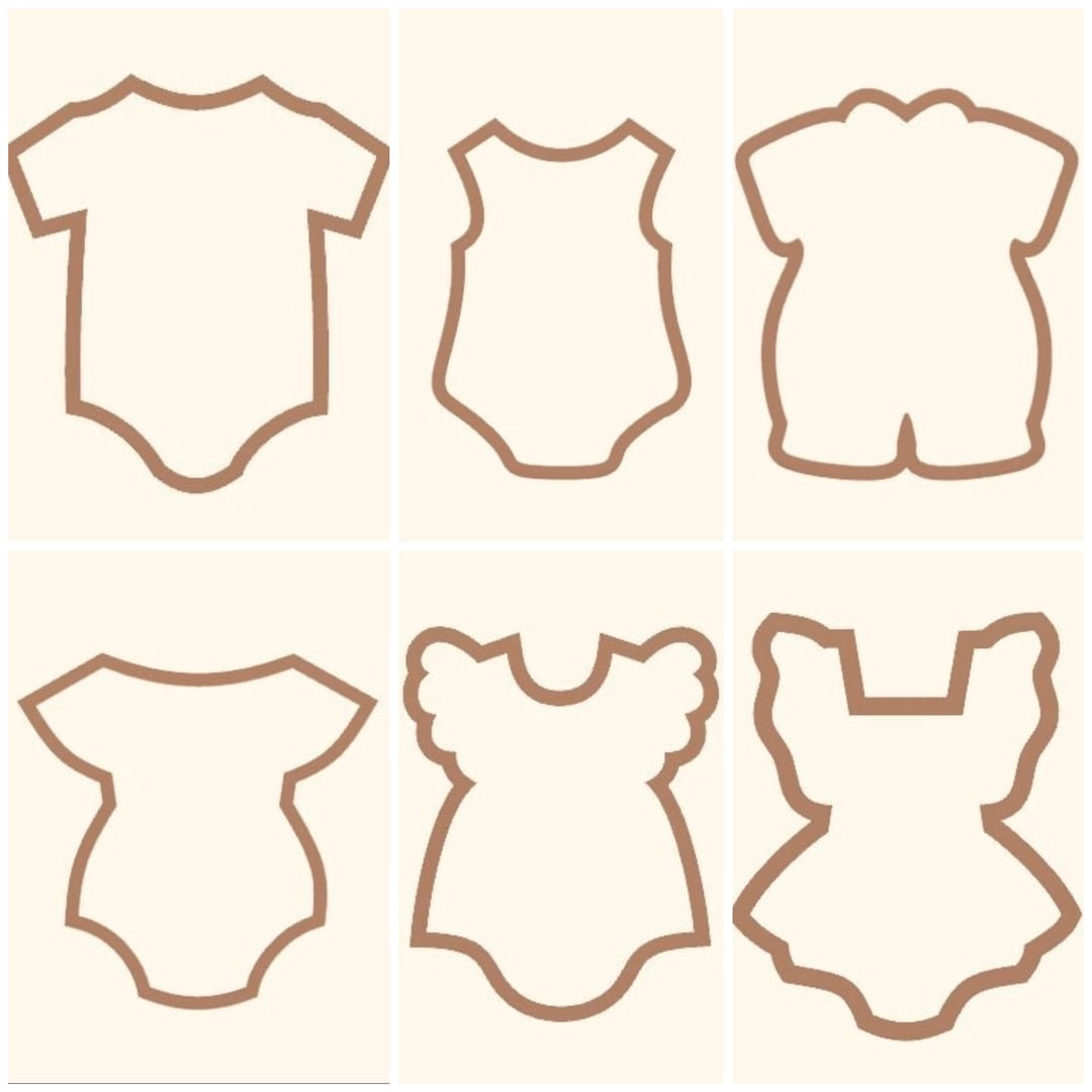 Baby Romper Cookie Cutter Set - Etsy
