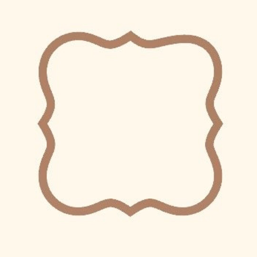 Fancy Square Plaque Cookie Cutter - Etsy