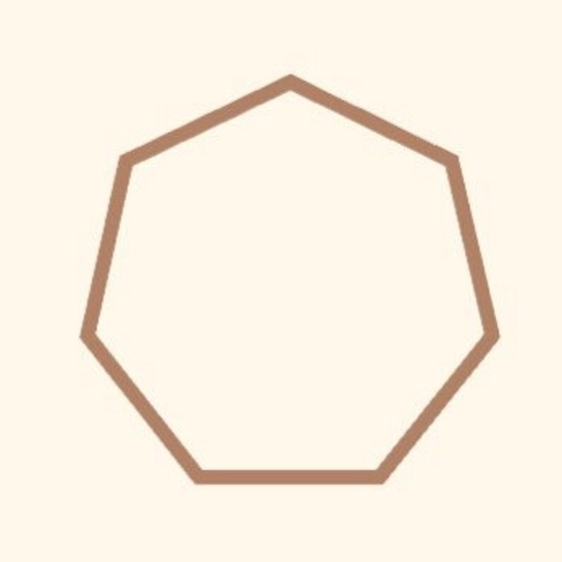 Heptagon Cookie Cutter - Etsy