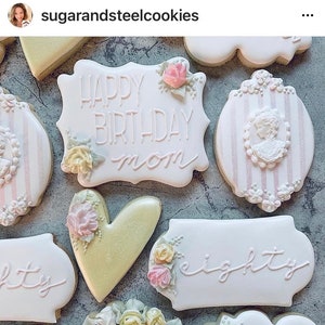 Forget Me Not Plaque Cookie Cutter - Etsy