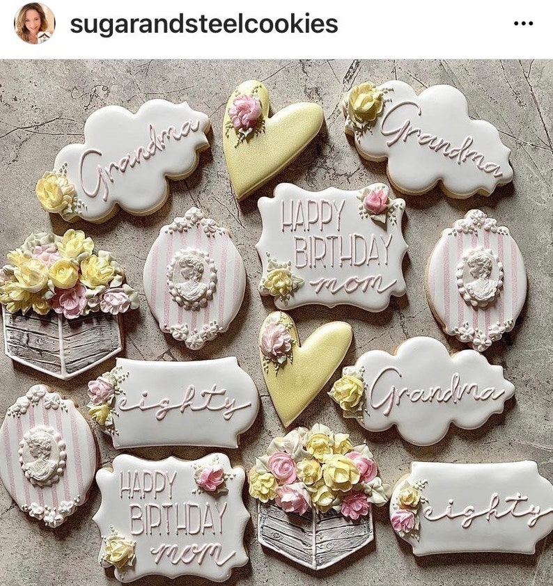 Forget Me Not Plaque Cookie Cutter - Etsy