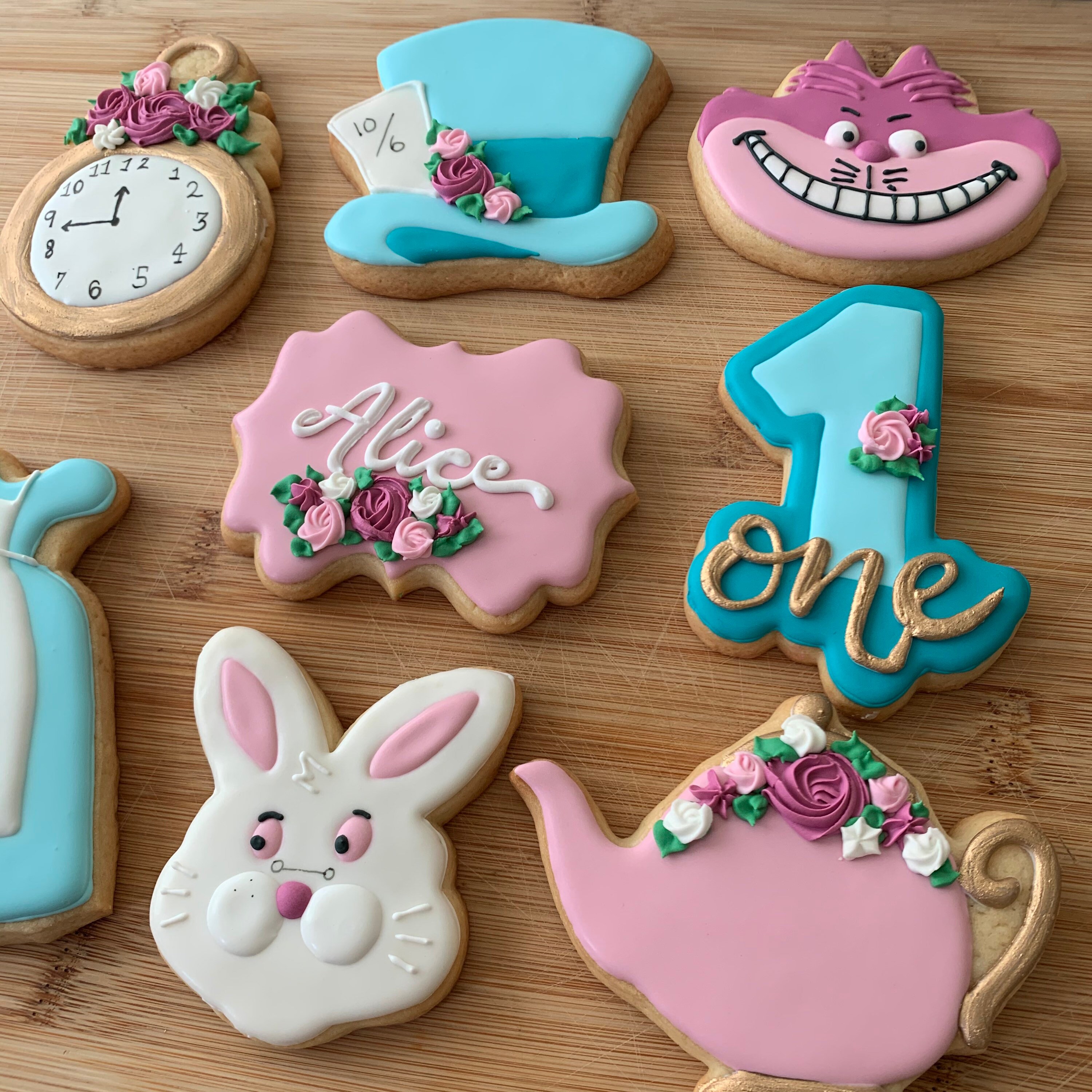 Alice In Wonderland Cookie Cutter Set Etsy