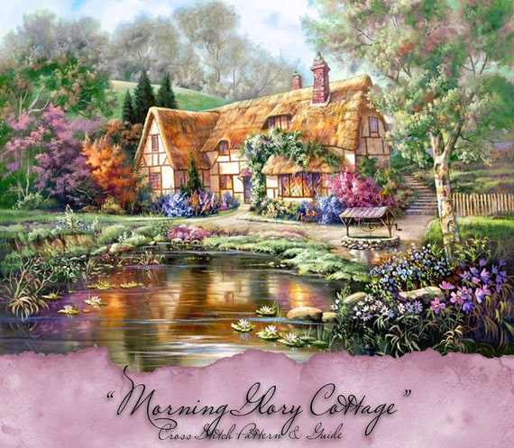 Cottage Cross Stitch Pattern Chart PDF | Etsy