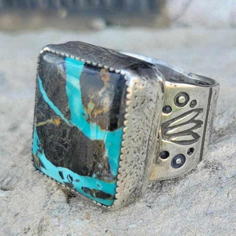 Handmade Turquoise Ring - Etsy
