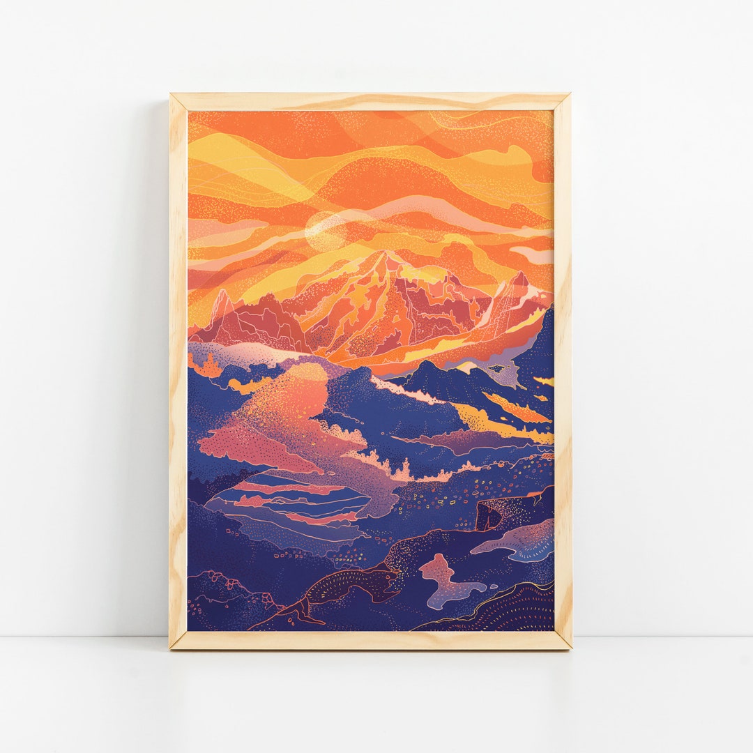 Sunrise Art Print - Beautiful Landscape - Valentines Gift for Him ...