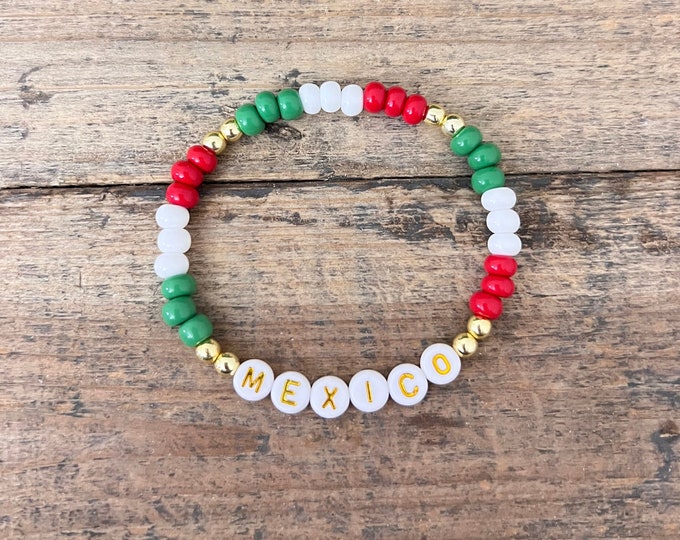 16 De Septiembre, Mexican Independence Day,bracelets, Mexican Flag ...