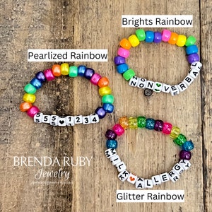 Custom Childrens Safety Bracelets, Phone Number Reminders, ID Bracelets ...