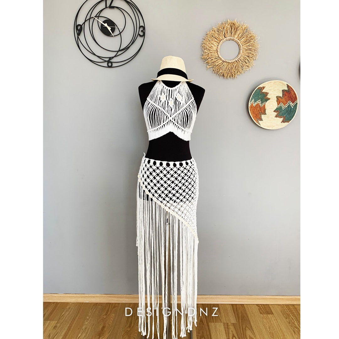 Macrame Dress, Festival Clothing, Festival Dress, Handmade Dress, Beach ...