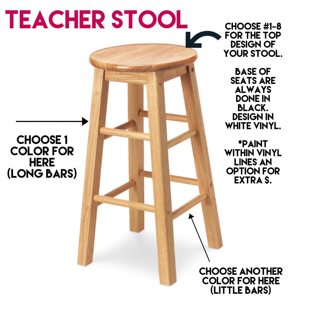 Teacher Stool - Teacher Chair -teacher Gift -christmas Gift - End of ...